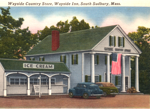 South Sudbury Massachusetts Wayside Inn Ice Cream Store Postcard | eBay