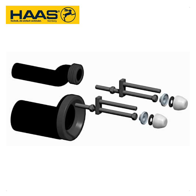 WC Anschlussgarnitur DN90 DN110 Pfuscherset mit 25mm Versatz Wand WC ...