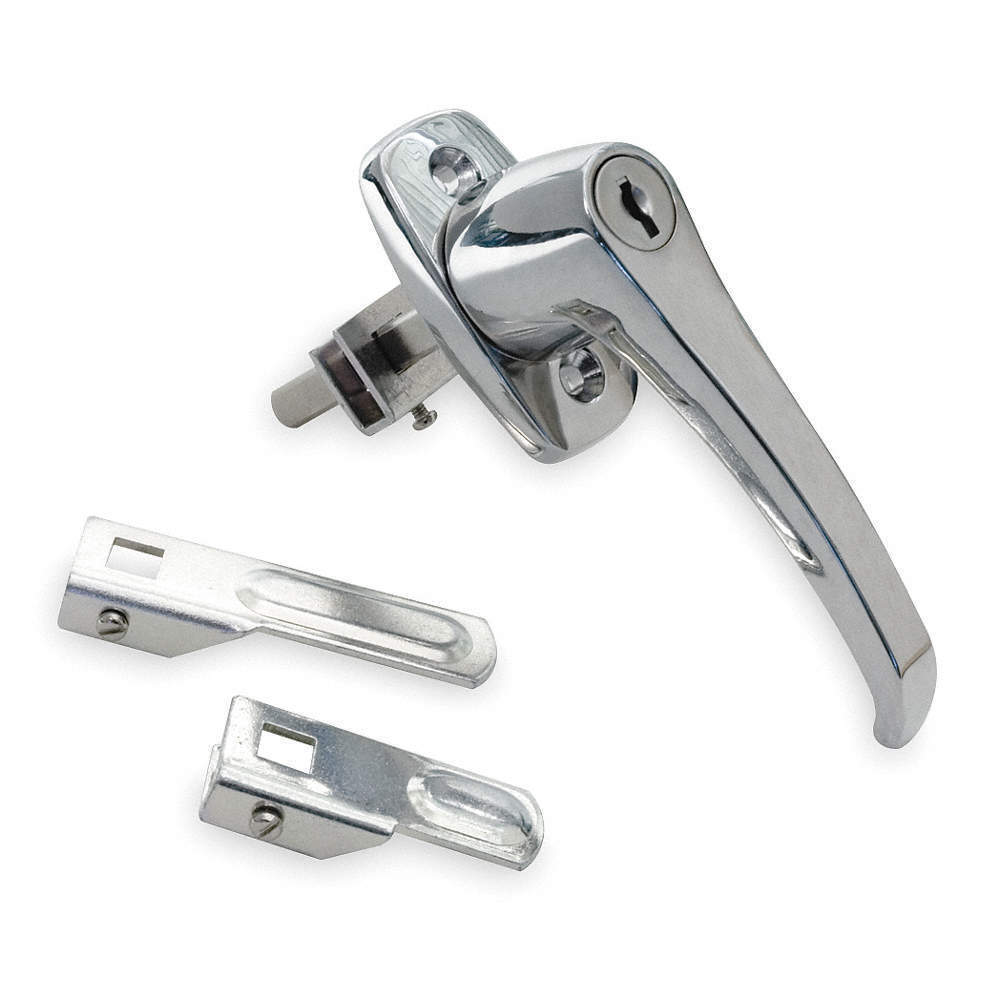 Battalion 1XNZ5 Cam Locking Latch Keyed L-Handle Chrome with 2 Keys for ...