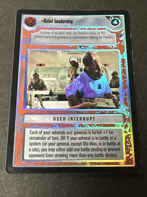 REBEL LEADERSHIP STAR WARS CCG DECIPHER REFLECTIONS III 3 FOIL | eBay