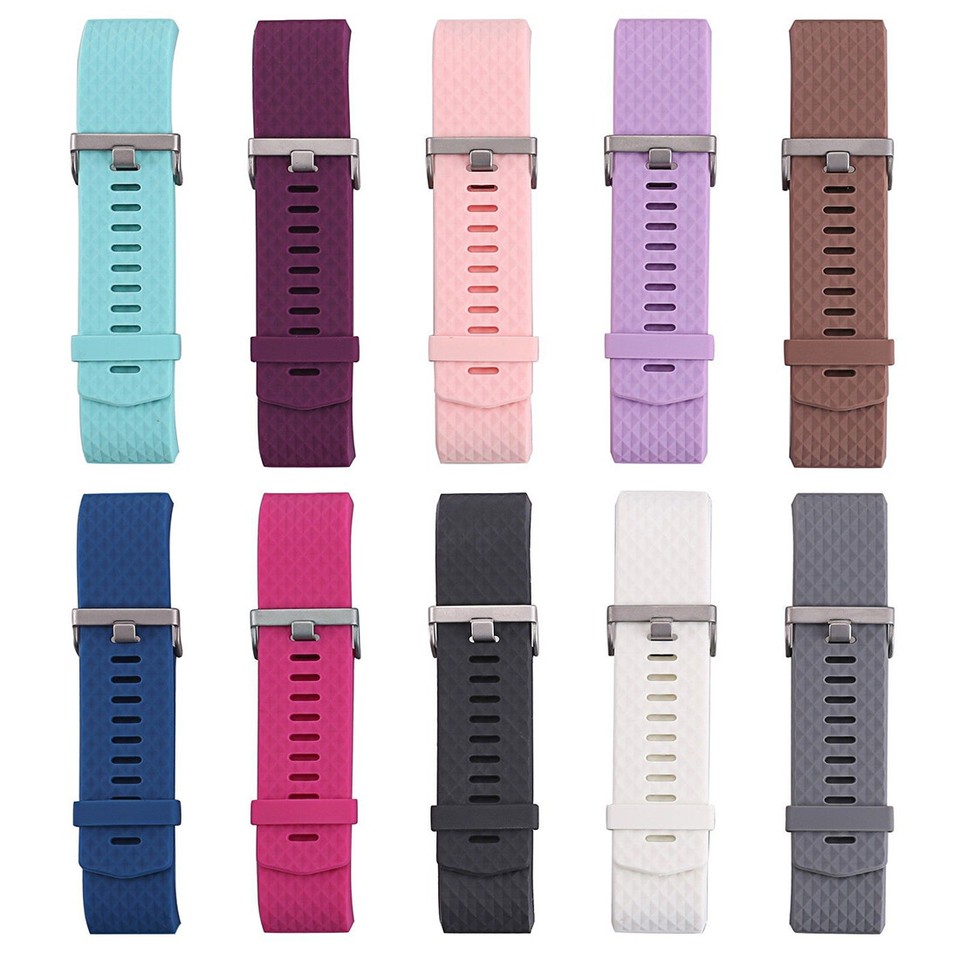 For Fitbit Charge 2 Strap Replacement Silicone Wristband Band Watch ...