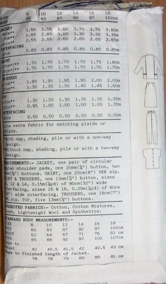 New Look Sewing Pattern NO.6708 LADIES Suit & Pants size 8 - 18 | eBay