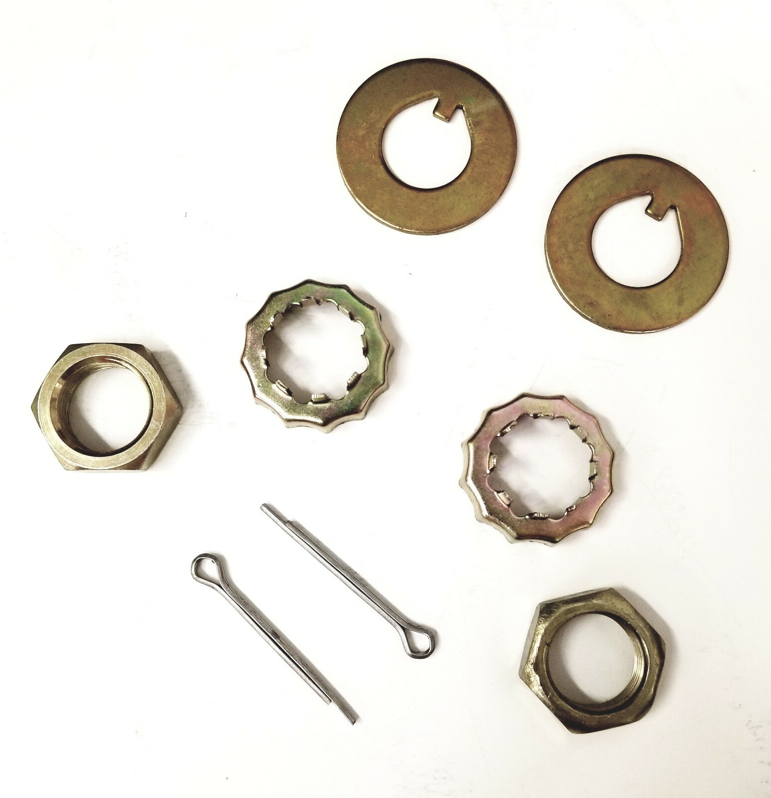 Mustang II Spindle Nut Kit 13/16"-20 Nuts Washers Pins Stock or Drop ...