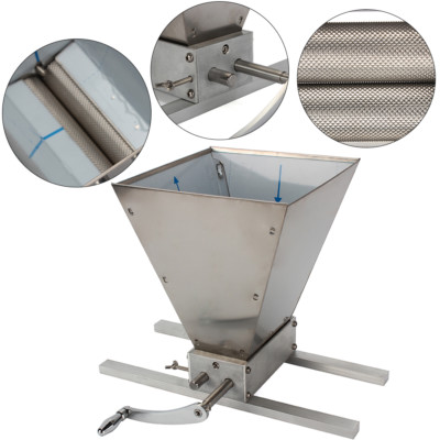 Manual Grain Mill Wheat Grinder Oat Feed Grinding Machine w/ 2 Rollers ...