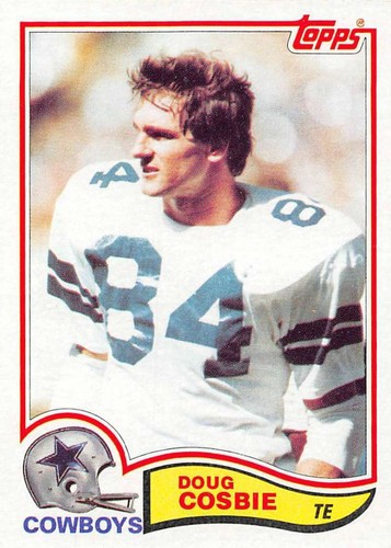 1982 Topps #309 Doug Cosbie RC Rookie Dallas Cowboys Football Card NM ...