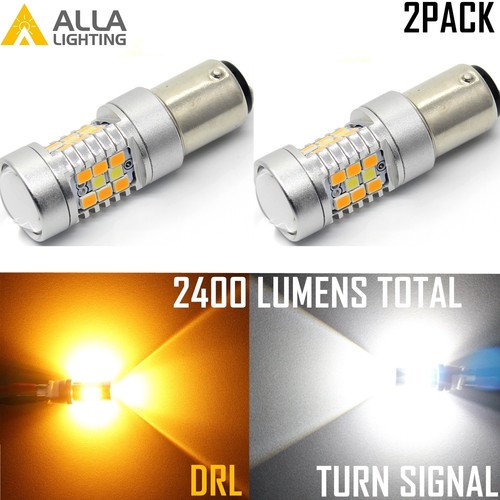 Alla 1034A 2IN1 Two-Bi-2 Dual Color White Parking|Yellow Turn Signal ...