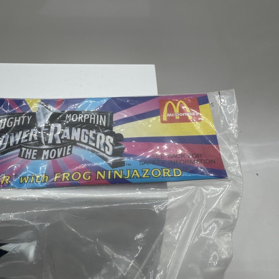 Mighty Morphin Power Rangers Movie Black Ranger w Frog Ninjazord ...