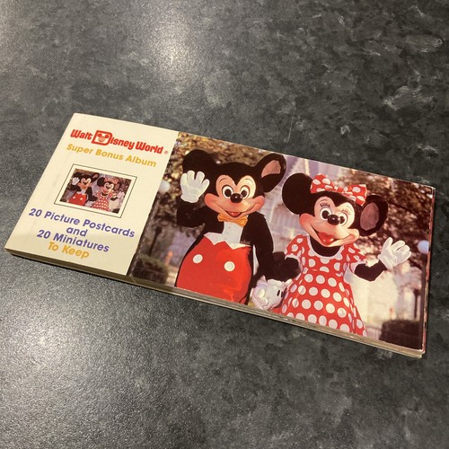 Walt Disney World 20 postcards Super Bonus Album Mickey Mouse Minnie ...