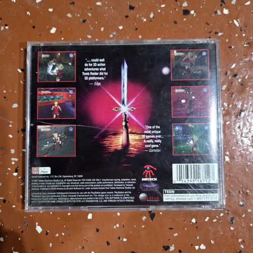 PS1 Black Label Excalibur 2555 A.D. CIB Original Sony PlayStation 1 ...