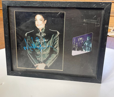 Michael Jackson Hand Signed Photograph Framed Nicely (See Description ...