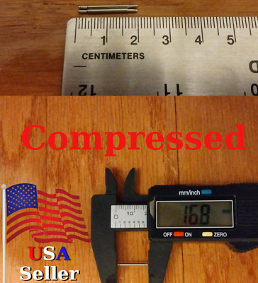Two 17 mm Spring Bar push pin steel watch clasp pushpin clip 17mm for ...
