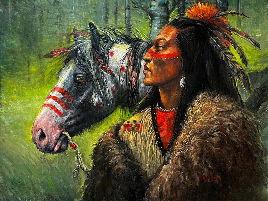 Native American Horse Painting