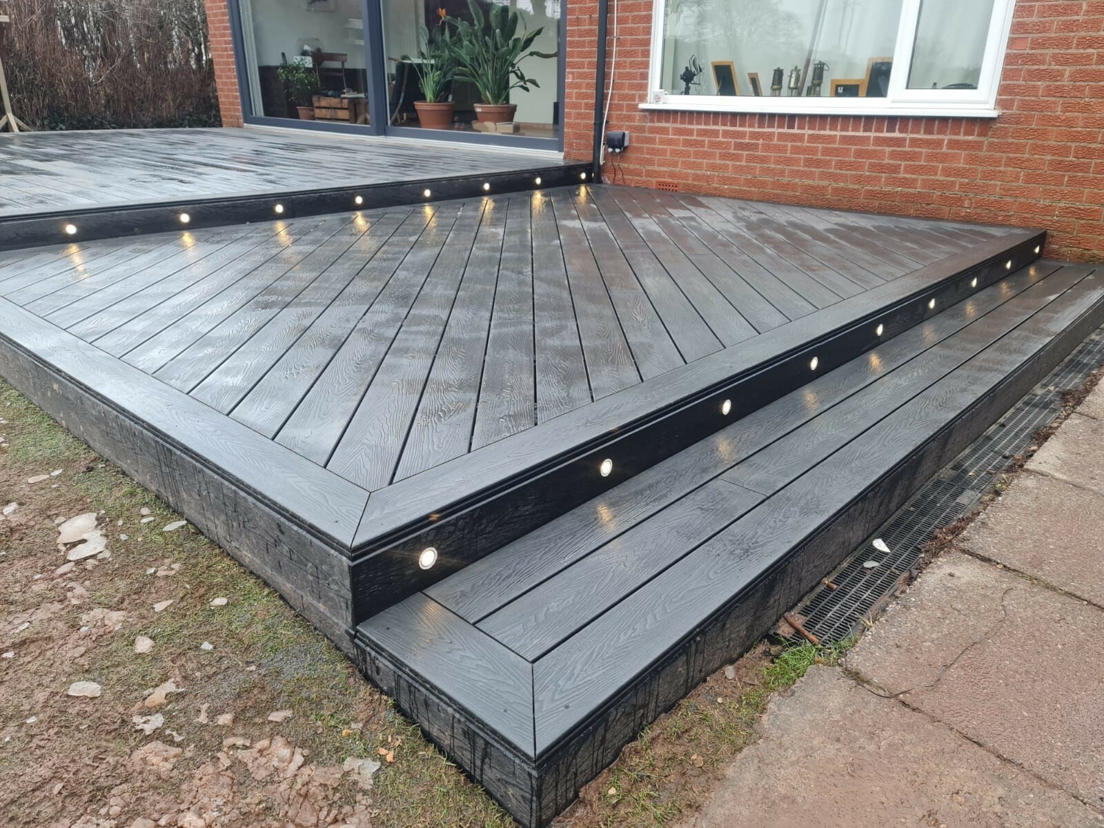 Finch Composite Woodgrain & Grooved Decking Boards Sample Box | eBay UK