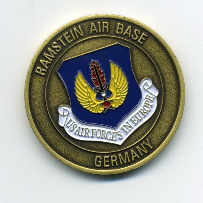 US Air Force USAF Ramstein Air Base Germany Challenge Coin 1.75" | eBay
