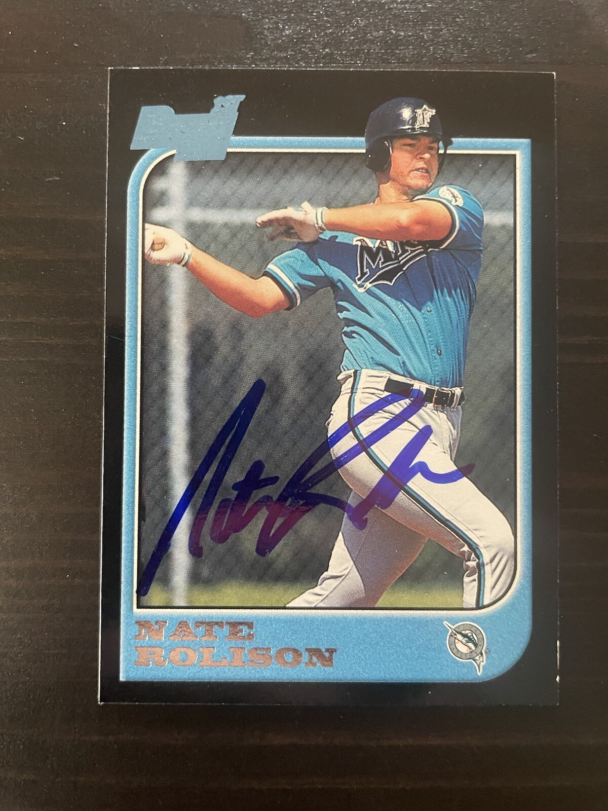 1997 Bowman #197 Nate Rolison Florida Marlins Signed Card Autographed ...