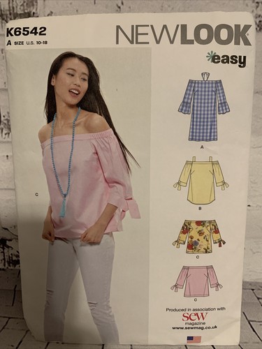 Uncut New Look 6542 Misses Shirt Sewing Pattern 10-18 | eBay