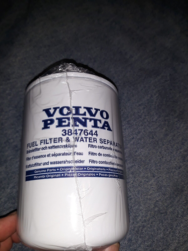 One (1) Genuine Volvo Penta Marine Engine Spin-On Fuel Filter 3847644 ...