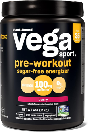 Vega Sport Sugar Free Pre-Workout Energizer, Berry - Pre Workout Powder ...