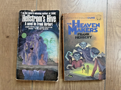 Frank Herbert Sci Fi Book LOT, Hellstrom's Hive, The Heaven Makers ...