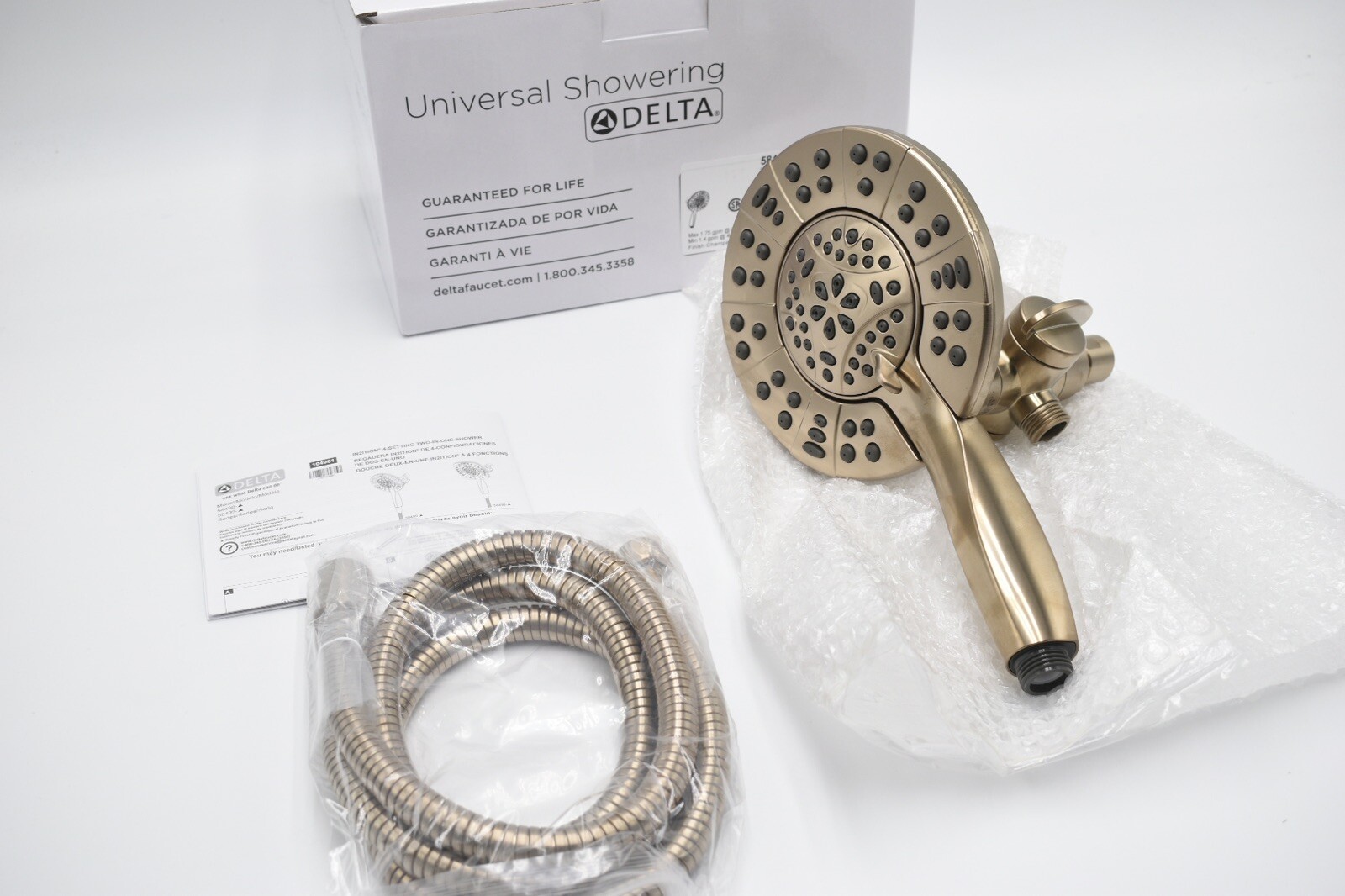 Delta 58499 Universal Showering Components 1.75 GPM Multi - Champagne ...