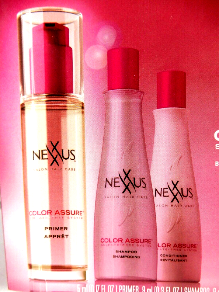NEXXUS COLOR ASSURE Long Lasting Vibrancy SHAMPOO CONDITIONER PRIMER ...