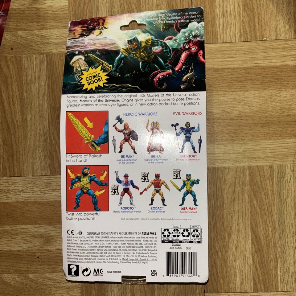 Master of the Universe Origins MOTU Mer Man LOP Action Figure | eBay