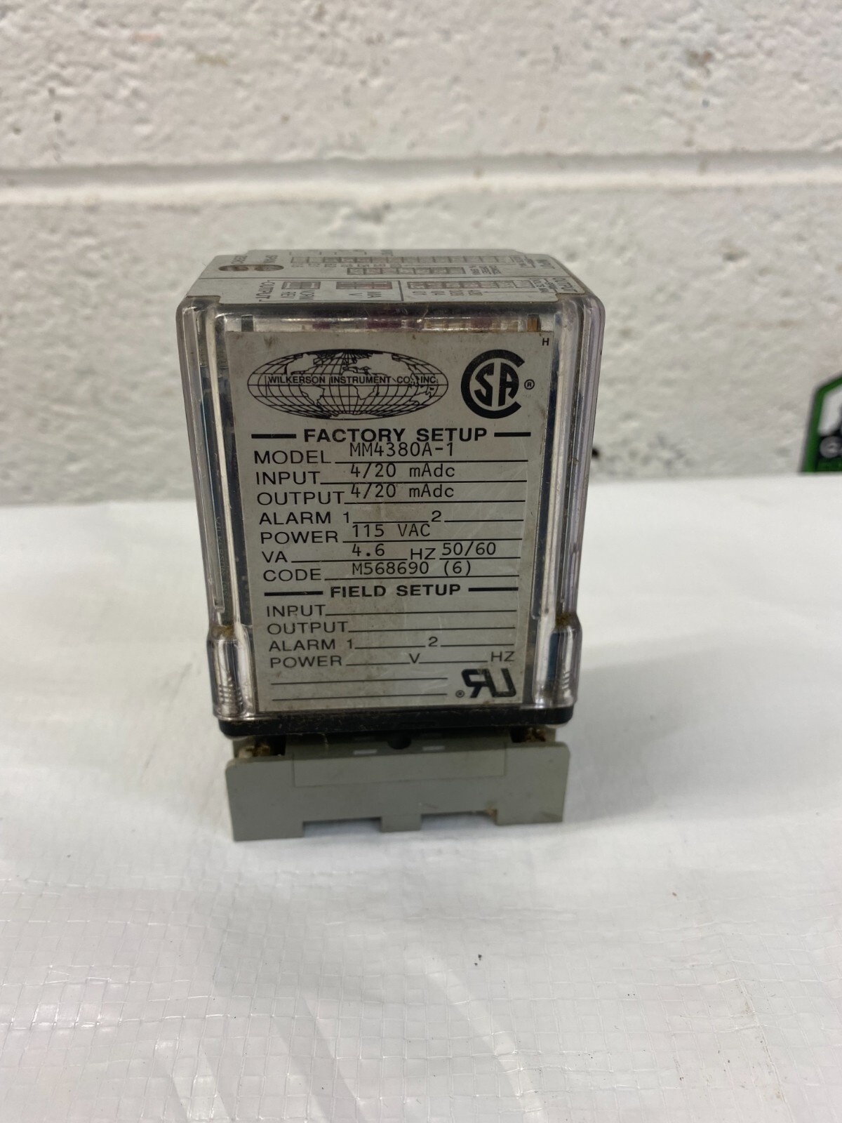 Mighty Module MM4380A-1 Transmitter Input: 4/20 mAdc Output: 4/20 mAdc ...