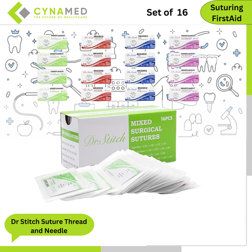 Dr Stitch Assorted Suture Thread 16PK Practice Suturing First Aid ...