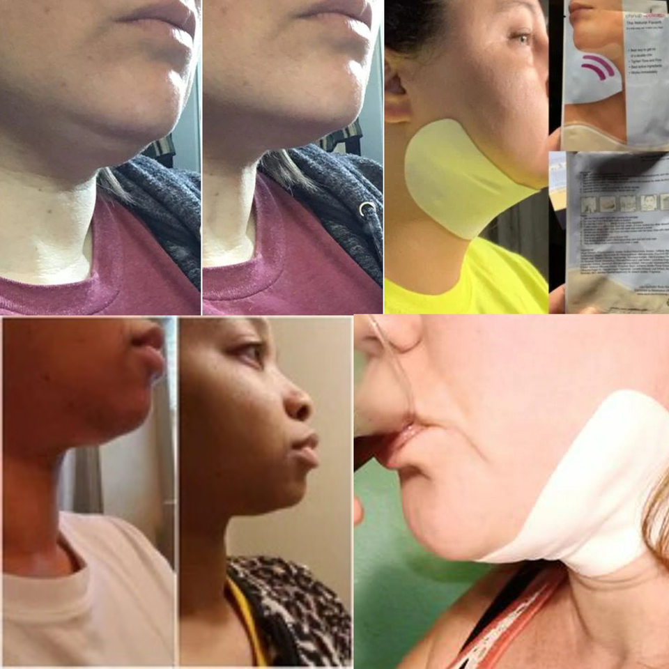 Double Chin Reducer Chin Up Wrap Applicator Mask It Works For Natural ...