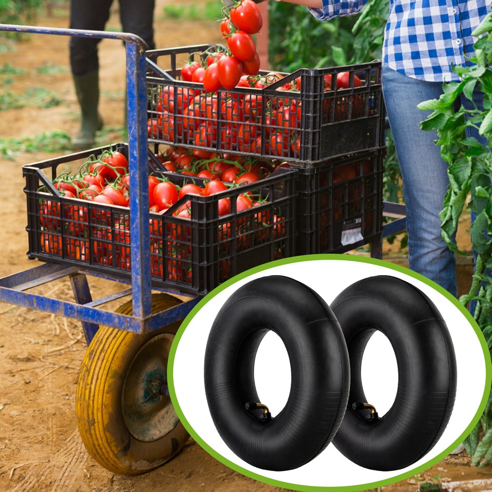 2X 4.10/3.50-4 Inner Tube Bent Valve 410/350-4 Innertubes Wheelbarrow ...