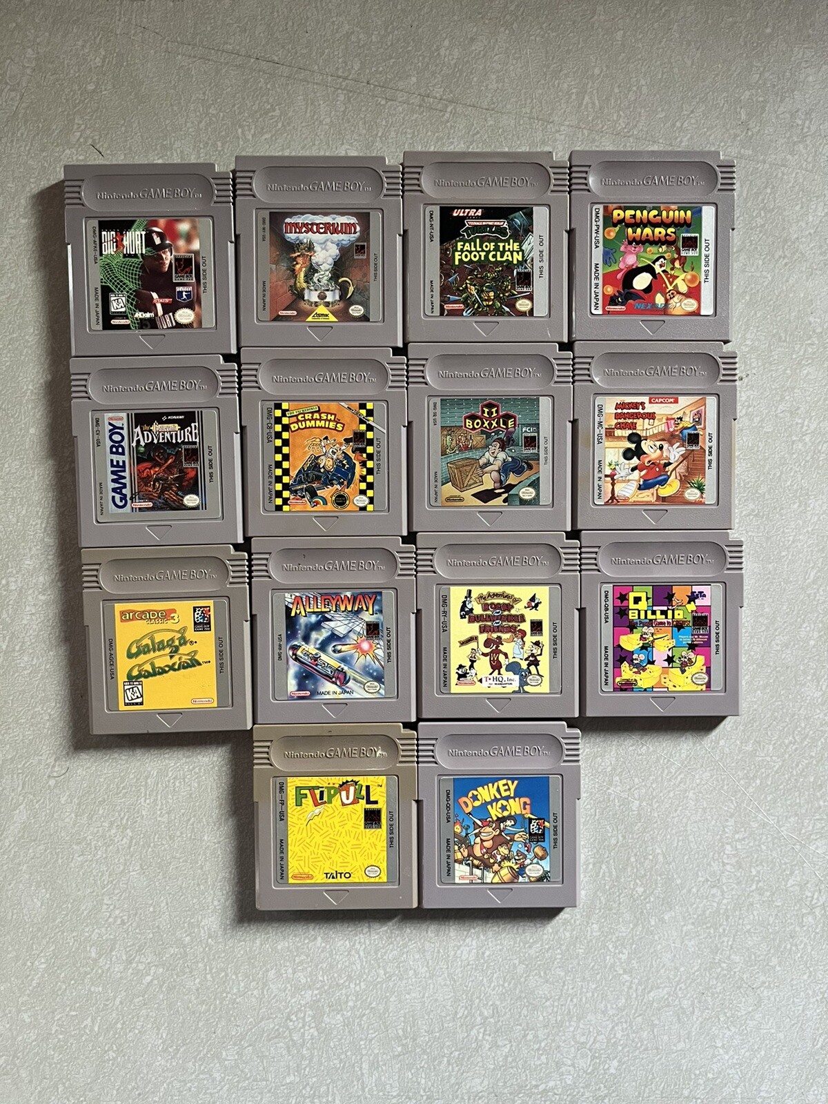 Gameboy Lot Of 14 Cart Only Castlevania Turtles Donkey Kong Mysterium ...