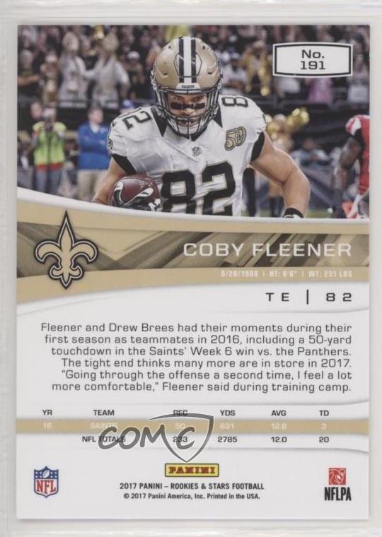 2017 Panini Rookies & Stars True Blue /49 Coby Fleener #191 | eBay