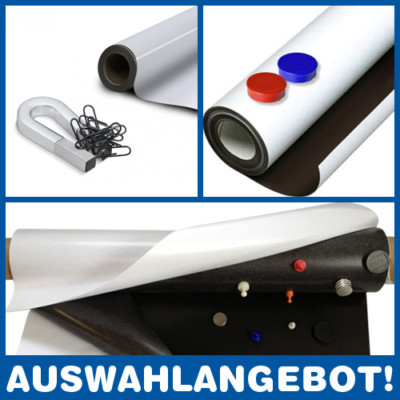 Eisenfolie Ferrofolie Selbstklebend - roh braun, weiss matt/glänzend ...