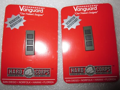 2 ea VANGUARD US Army Warrant Officer 3 Metal Rank Pins 8455-00-138 ...