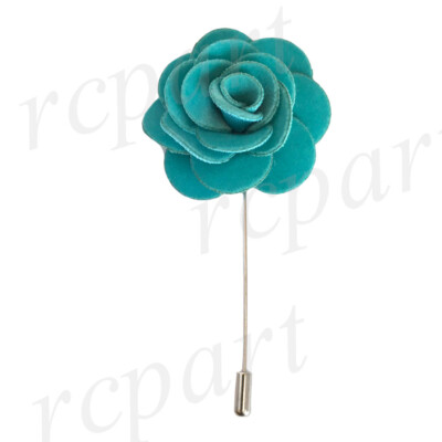 New formal Men's Suit chest brooch Green flower lapel pin wedding ...