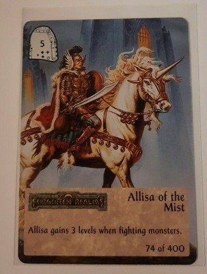 TSR Spellfire CCG 1st Ed. ALLISA OF THE MIST Card #74 of 400 Forgotten ...