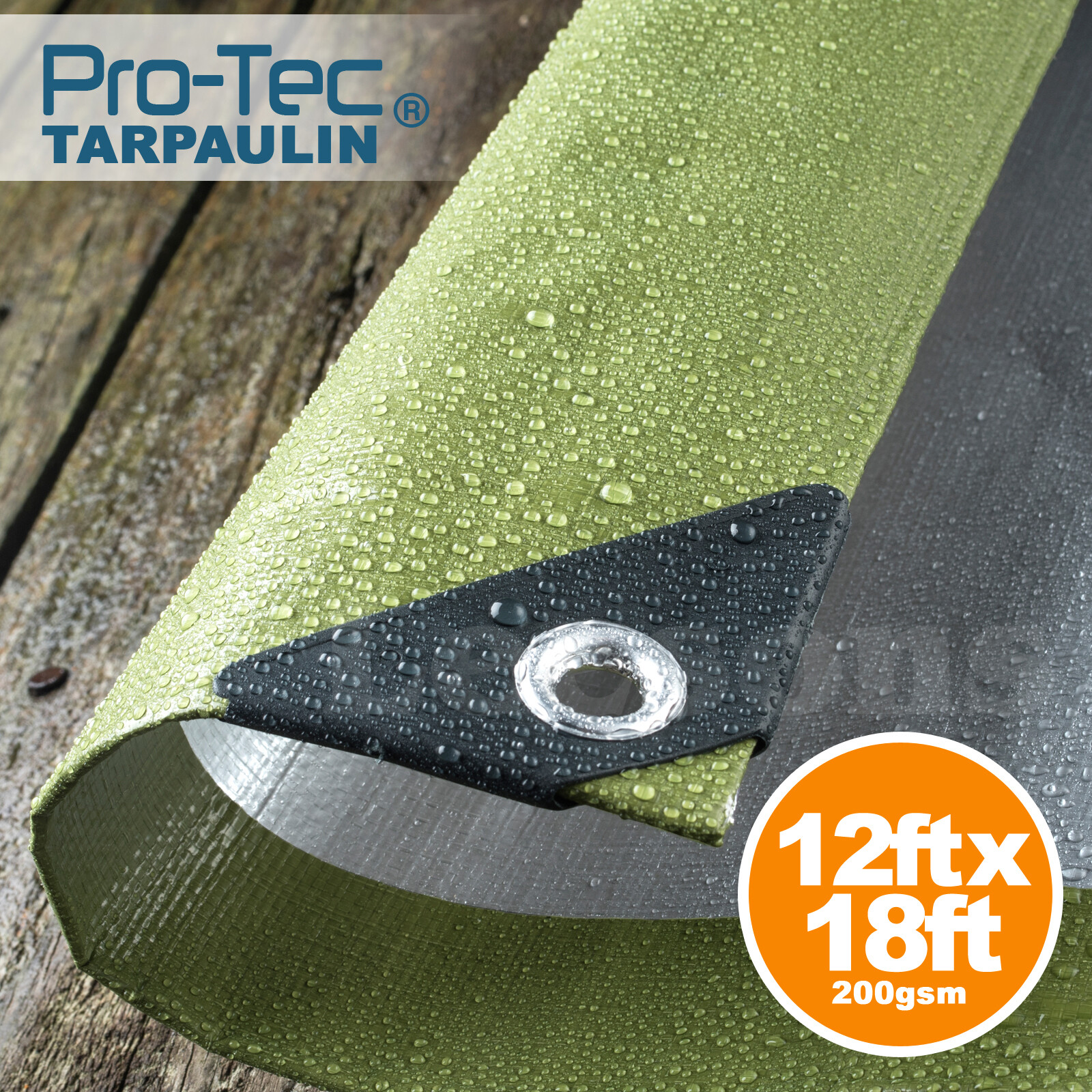 200gsm Tarpaulin Heavy Duty Builders Waterproof Ground Sheet Tarp Cover ...