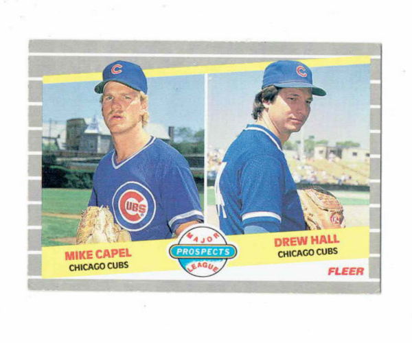 Mike Capel Drew Hall Chicago Cubs Pitchers #643 Fleer 1989 #Baseball ...
