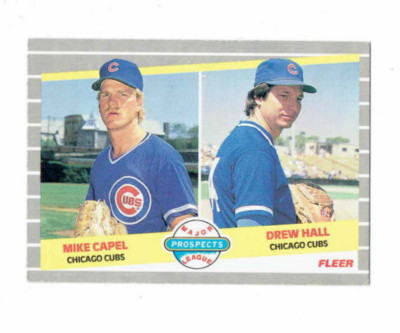 Mike Capel Drew Hall Chicago Cubs Pitchers #643 Fleer 1989 #Baseball ...
