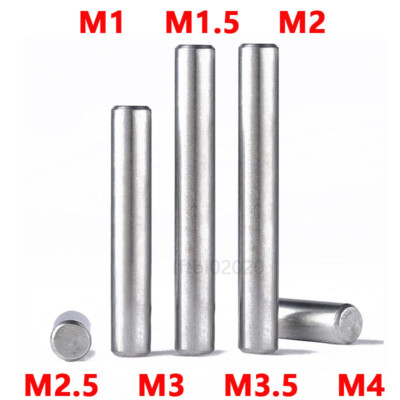 A2 Stainless Steel Dowel Pins DIN7 Parallel Pins 1mm 1.5mm 2mm 2.5mm ...