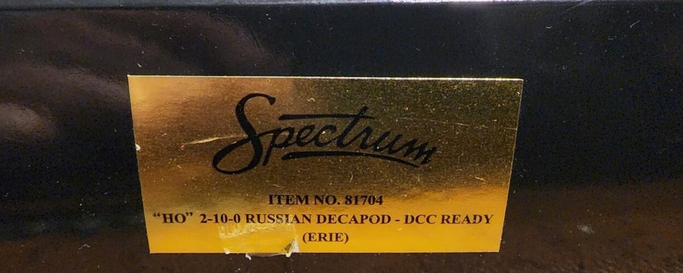 Bachmann Spectrum HO 2-10-0 Russian Decapod Erie #2461 DCC | eBay