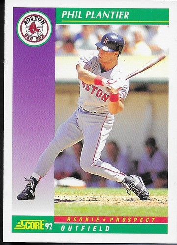 1992 Score #406 Phil Plantier Red Sox Rookie RC NM | eBay