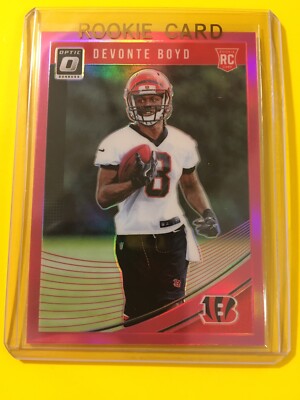 🔥🔥2018 DONRUSS OPTIC PINK PRIZM DEVONTE BOYD ROOKIE RC #142 NM-MT ...