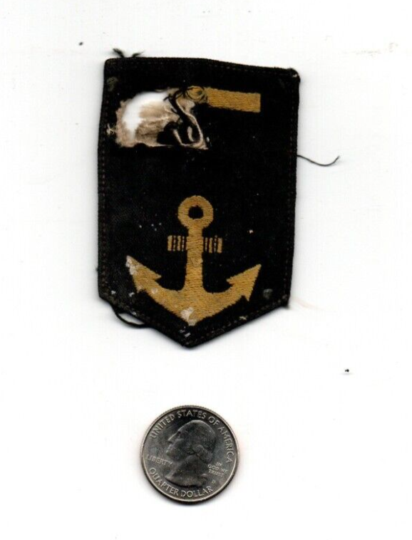 WW2 Japanese Navy Able Seaman Rank Insignia Patch Name on back is ...
