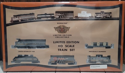 Genuine Harley Davidson Ltd Edition HO Scale Train Set 2001 Sealed NIB ...