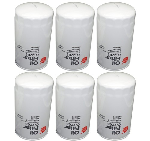 6 X C-2705 Sakura Oil Filter Fits Case, Hitachi +more 57259, P550596 ...
