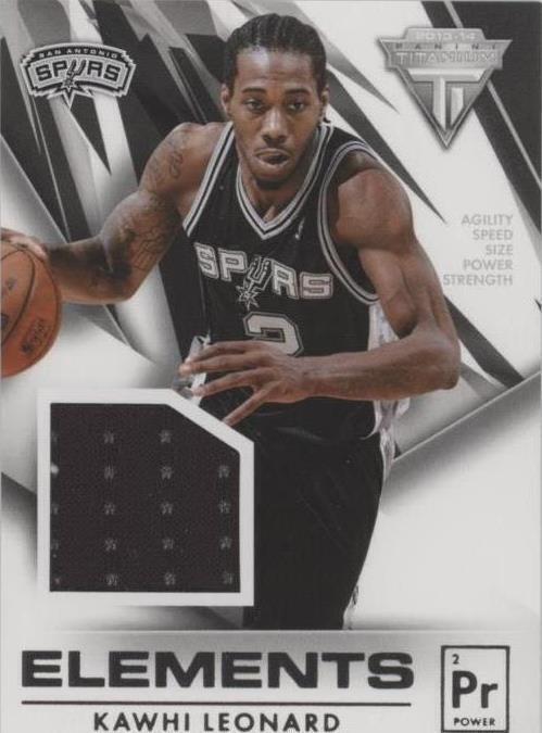 2013-14 Panini Titanium - Elements Materials Kawhi Leonard #38 (MEM ...