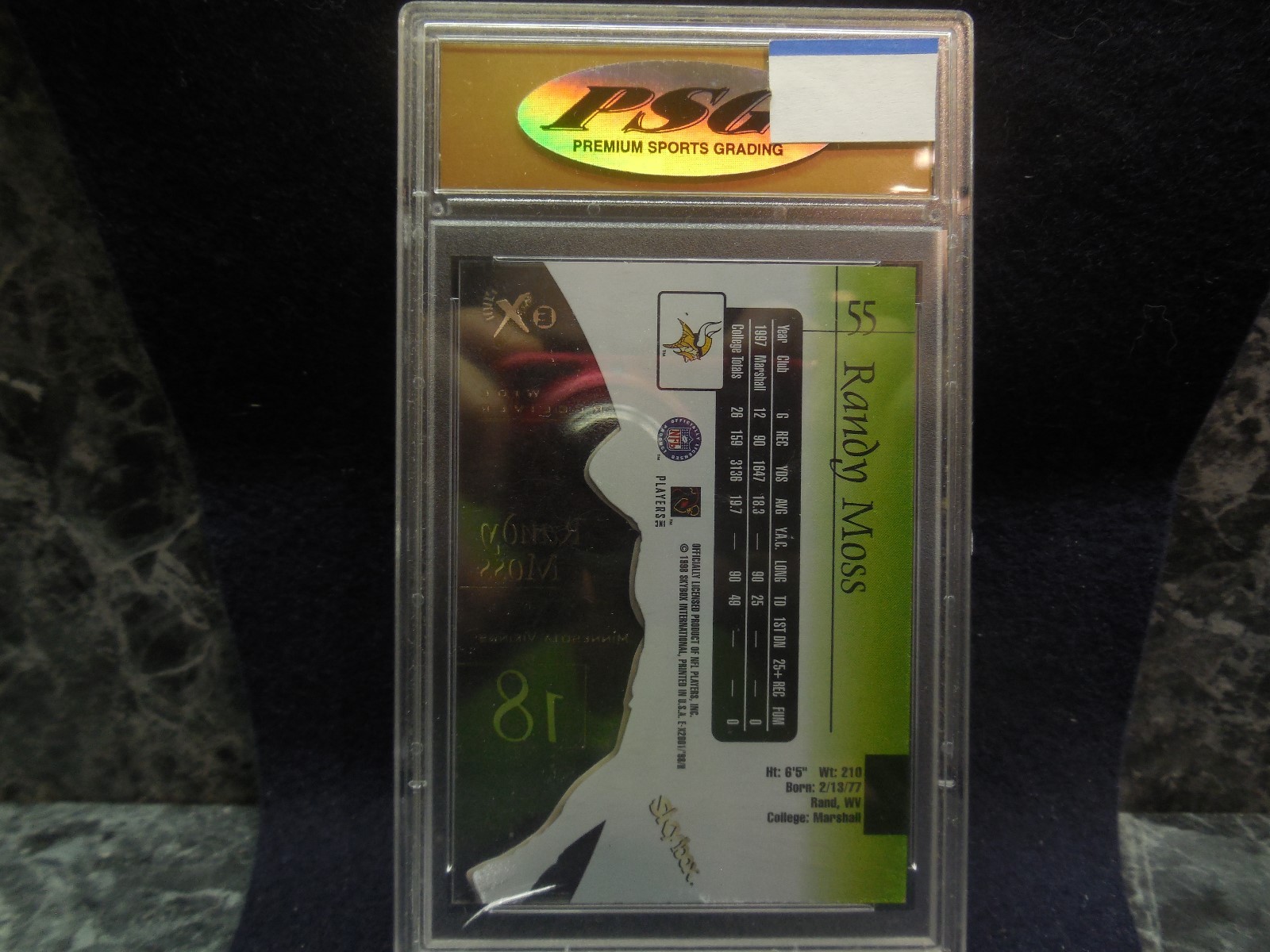 1998 skybox ex-2001 randy moss card 55 premium gem mint 10 | eBay