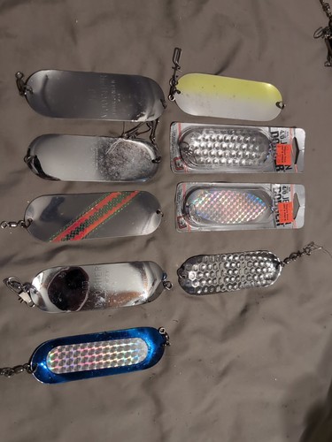 9 4" And 4 1/2" Luhr Jensen And Others Dodgers Trolling Attractors ...