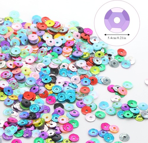 20000 Pcs Sequins for Crafts Loose Bulk 5mm X-Small, Assorted Colors | eBay